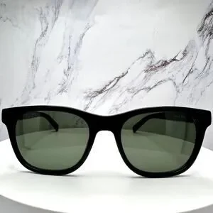 Gucci | Accessories | New Gucci Sunglasses Black 54mm Square Gold ...